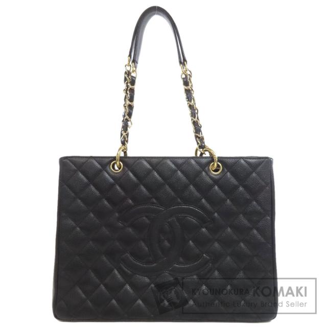 シャネル CHANEL  GTS チェーントート ココマーク ゴールド金具  トートバッグ グレインド 中古