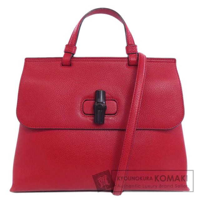 グッチ GUCCI 392013  バンブー デイリー 2WAY  ハンドバッグ レザー レディース  中古