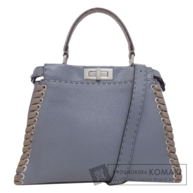 フェンディ FENDI  ピーカブー セレリア 2WAY  ハンドバッグ カーフ レディース  中古
