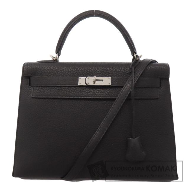 エルメス HERMES  ケリー32 外縫い シルバー金具  ハンドバッグ フィヨルド レディース  中古