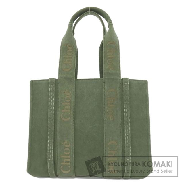 クロエ CHLOE  ウッディトート  トートバッグ キャンバス レディース  中古