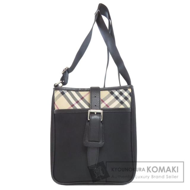 バーバリー BURBERRY  ノバチェック  ショルダーバッグ ナイロンキャンバス レディース  中古