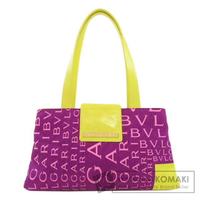 ブルガリ BVLGARI  ロゴ  ハンドバッグ ナイロン素材 レディース  中古