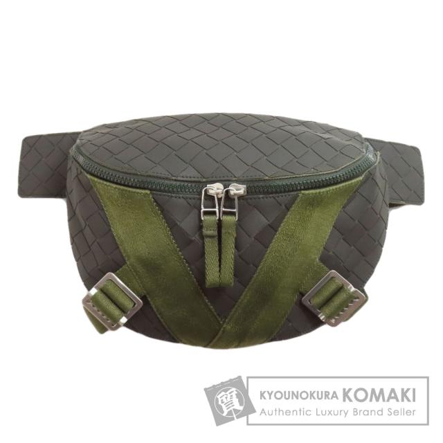 ボッテガヴェネタ BOTTEGA VENETA  ニューラバー イントレチャート  ボディバッグ ラバー 中古