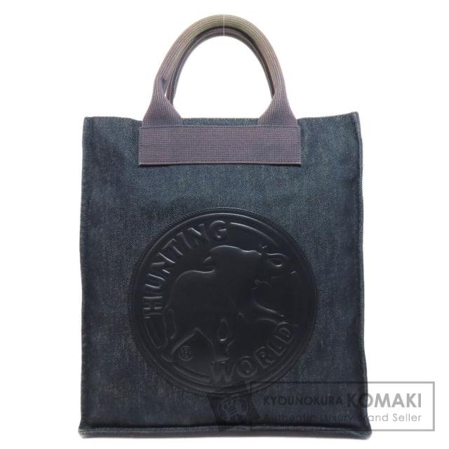 ハンティングワールド HUNTING WORLD  ロゴ  トートバッグ デニム レディース  中古