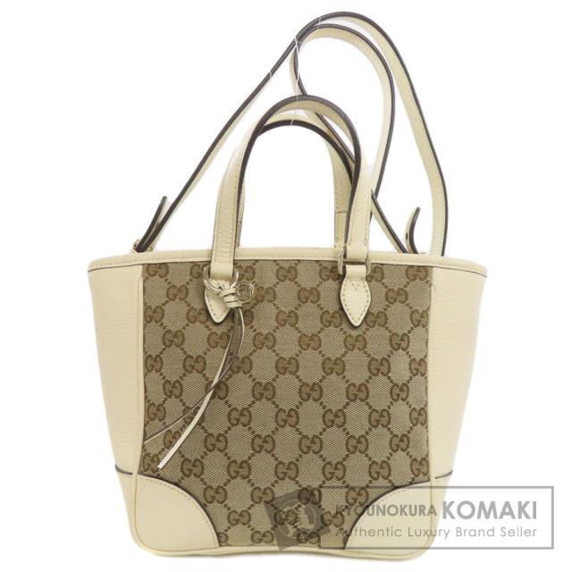 グッチ GUCCI 449241  GG アウトレット 2WAY  ハンドバッグ キャンバス レディース  中古