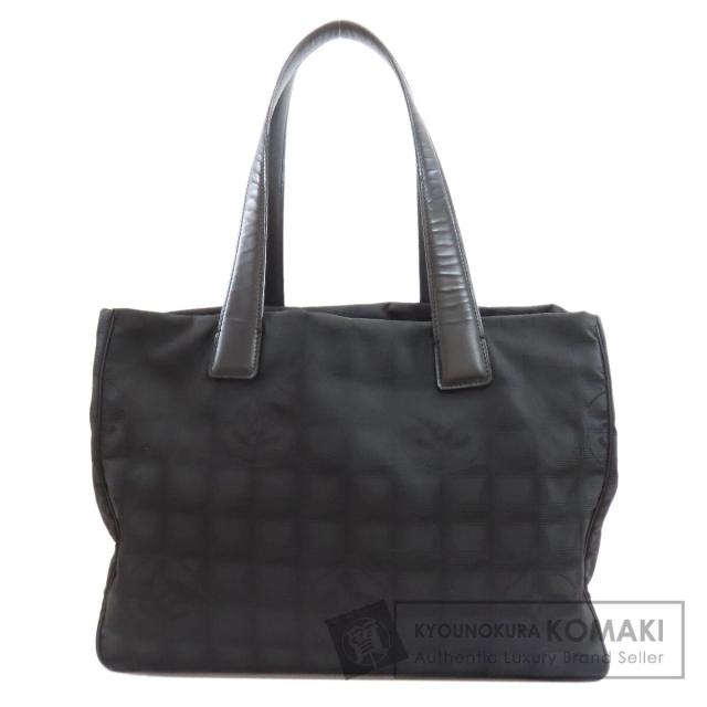 シャネル CHANEL  ニュートラベルMM  トートバッグ ナイロンジャガード レディース  中古