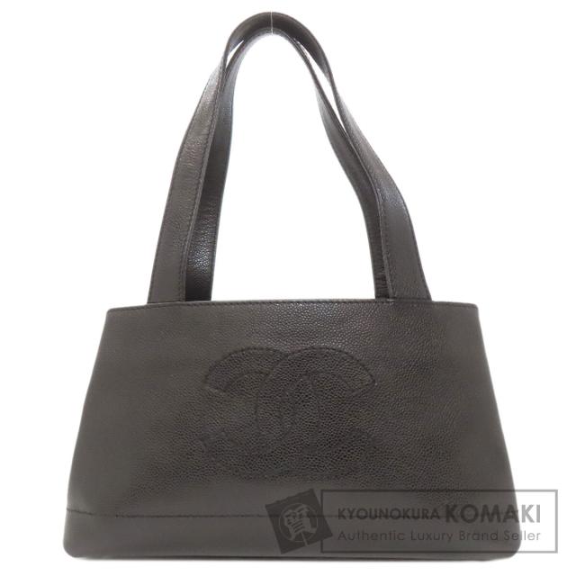 シャネル CHANEL  ココマーク ゴールド金具  ハンドバッグ グレインド カーフスキン 中古