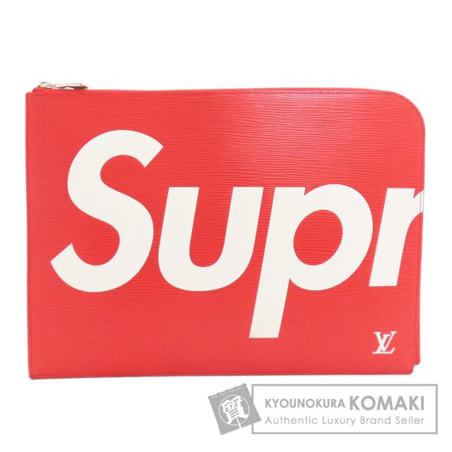 ルイヴィトン LOUIS VUITTON M67722  ポシェットジュールGM シュプリームコラボ  クラッチバッグ 中古