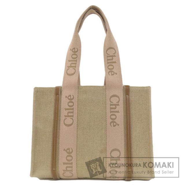 クロエ CHLOE  ウッディトート  トートバッグ キャンバス レディース  中古