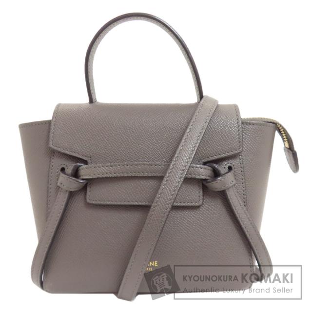 セリーヌ CELINE  ベルトバッグ ナノ  ハンドバッグ カーフ レディース  中古