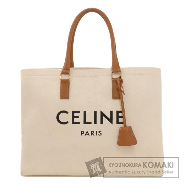 セリーヌ CELINE  ホリゾンタルカバ  トートバッグ キャンバス レディース  中古