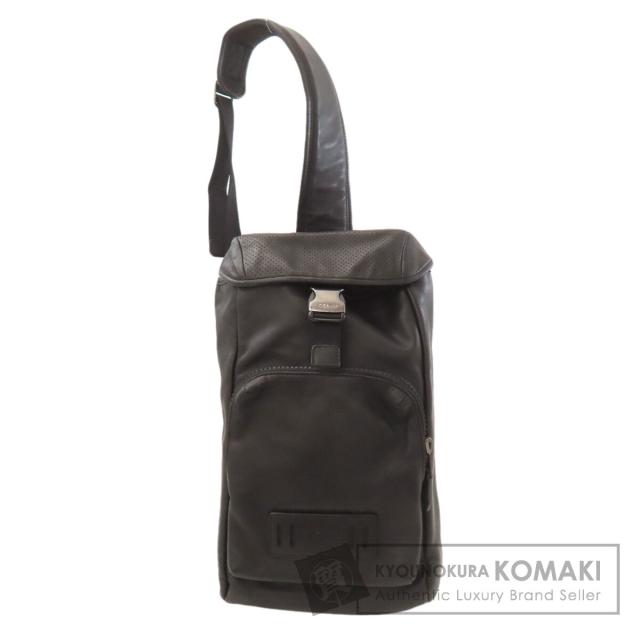 コーチ COACH 2943  ロゴ  ボディバッグ カーフ レディース  中古