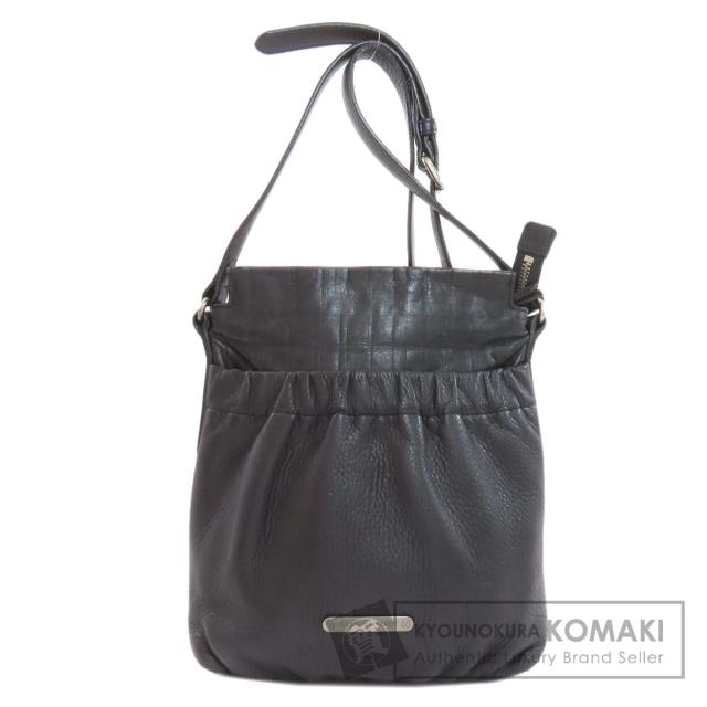 バーバリー BURBERRY  ロゴ  ショルダーバッグ カーフ レディース  中古