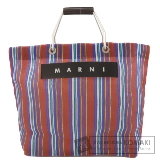 マルニ MARNI  フラワーカフェ  ハンドバッグ ナイロン素材 レディース  中古