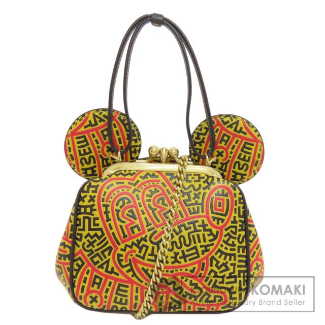コーチ COACH 4718  キスロック ミッキーコラボ 2WAY  ショルダーバッグ レザー レディース  中古