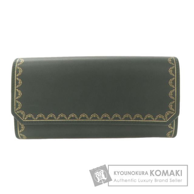 カルティエ CARTIER  ガーランド ドゥ カルティエ  長財布（小銭入れあり） レザー 中古