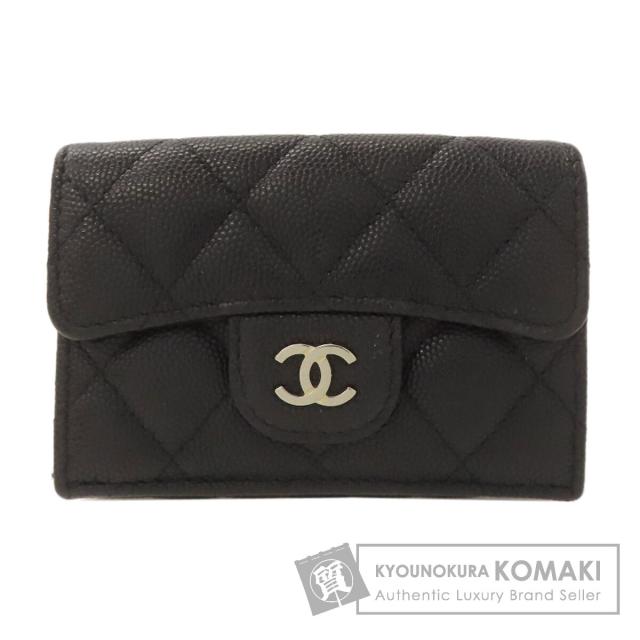 シャネル CHANEL  マトラッセ ココマーク ゴールド金具  二つ折り財布（小銭入れあり） 中古