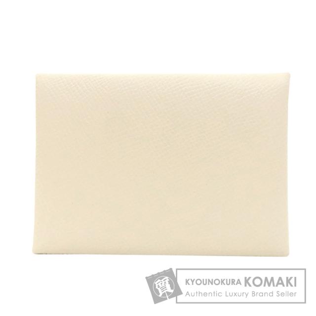 エルメス HERMES  カルヴィ デュオ クレ シルバー金具  カードケース エプソン レディース  中古