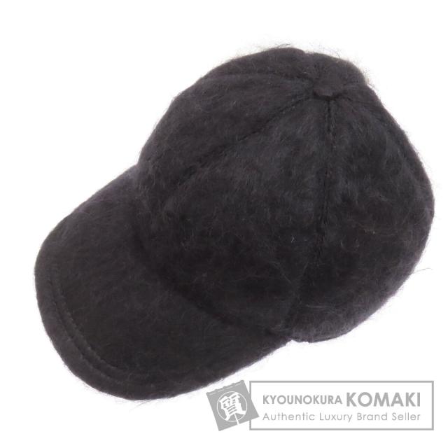 グッチ GUCCI 729349  ベースボールキャップ ダブルG  帽子 モヘヤ レディース  中古