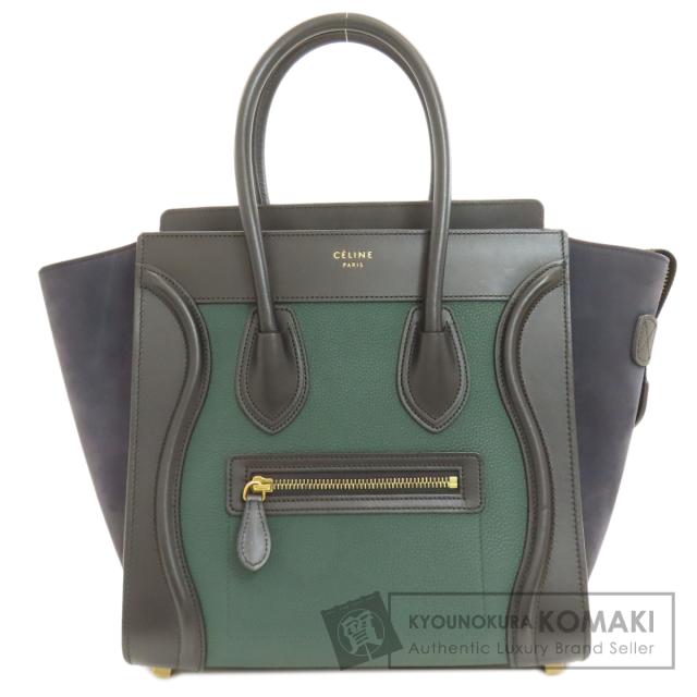 セリーヌ CELINE  ラゲージマイクロ  ハンドバッグ カーフ レディース  中古