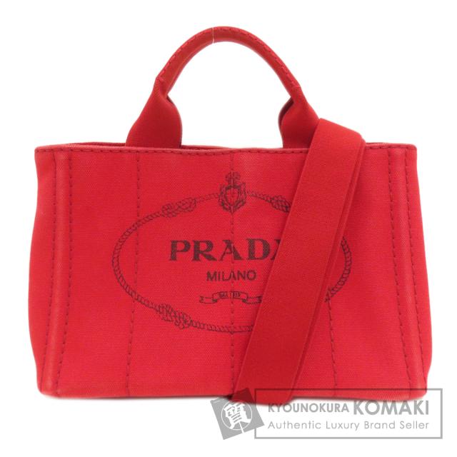 プラダ PRADA  カナパミニ 2WAY  ハンドバッグ キャンバス レディース  中古