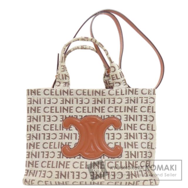 セリーヌ CELINE  スモールカバ タイス トリオンフ  ハンドバッグ キャンバス レディース  中古