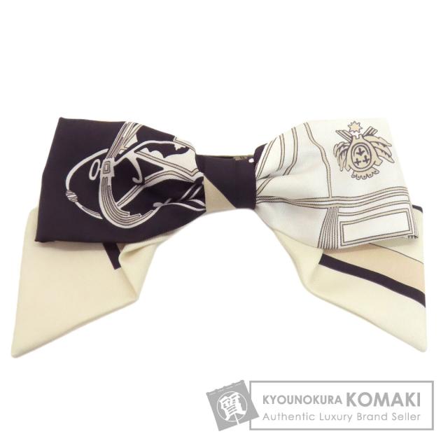 エルメス HERMES  エクスリブリス  バレッタ シルク レディース  中古