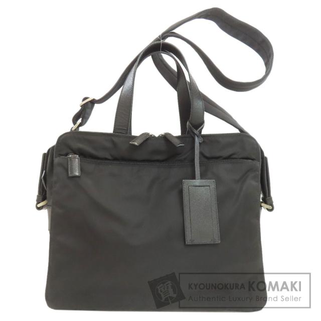 プラダ PRADA  ロゴ金具 2WAY  ビジネスバッグ ナイロン素材 レディース  中古