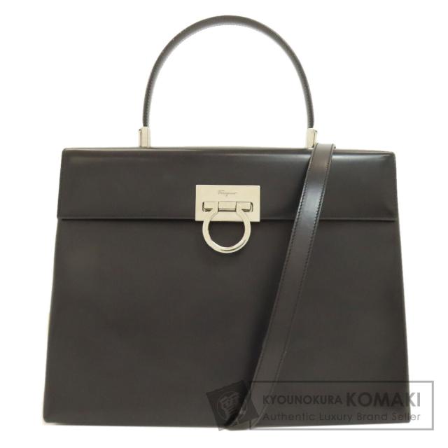 サルヴァトーレフェラガモ Salvatore Ferragamo  ガンチーニ金具 2WAY  ハンドバッグ レザー 中古