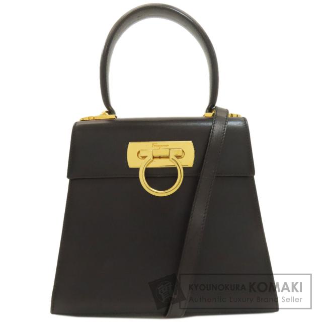 サルヴァトーレフェラガモ Salvatore Ferragamo  ガンチーニ金具 2WAY  ハンドバッグ レザー 中古