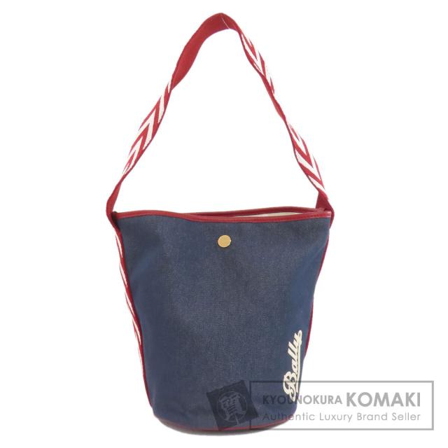 バリー BALLY  ロゴ  ショルダーバッグ デニム レディース  中古
