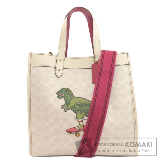 コーチ COACH C4804  レキシー シグネチャー 2WAY  ハンドバッグ PVC レディース  中古