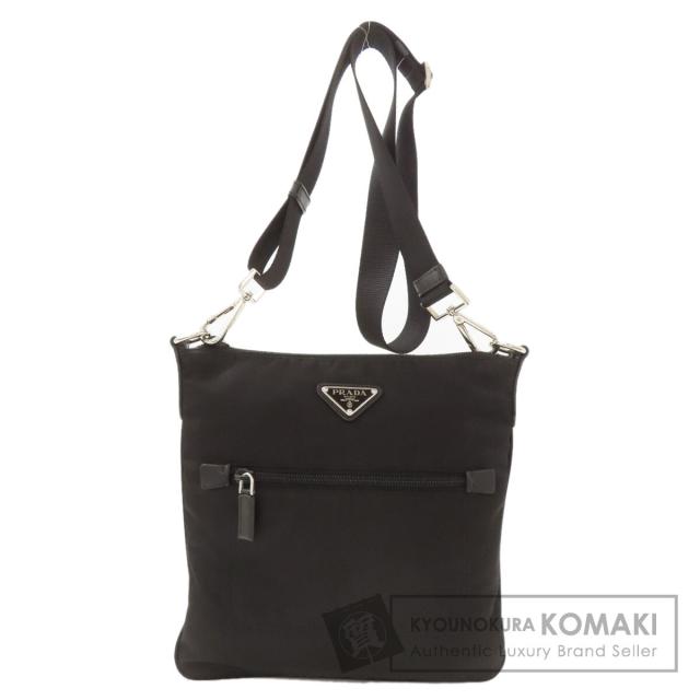 プラダ PRADA  ロゴ金具  ショルダーバッグ ナイロン素材 レディース  中古