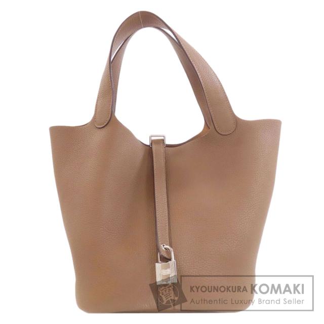 エルメス HERMES  ピコタンロックMM チャイ シルバー金具  ハンドバッグ トリヨン 中古