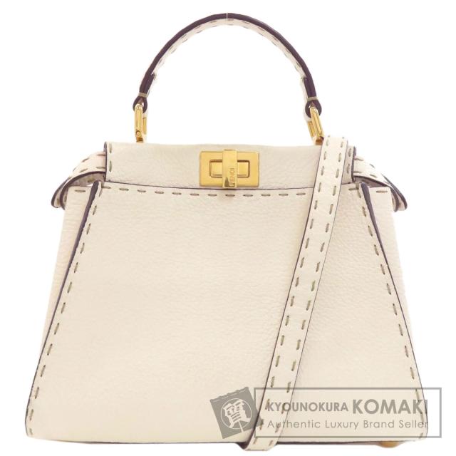 フェンディ FENDI  ピーカブーミニ セレリア 2WAY  ハンドバッグ カーフ レディース  中古