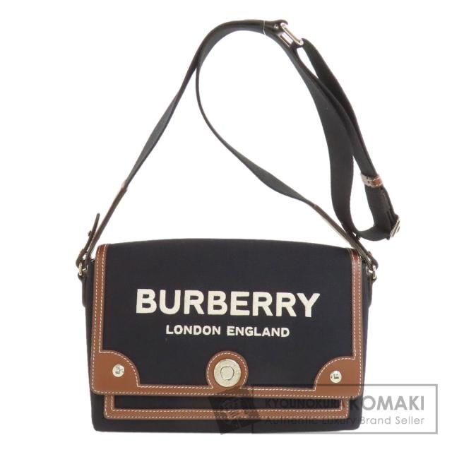 バーバリー BURBERRY  ロゴ  ショルダーバッグ キャンバス レディース  中古