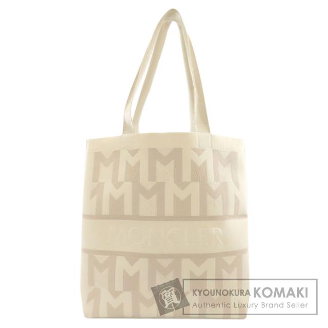 モンクレール MONCLER  ロゴパターン  トートバッグ ニット レディース  中古