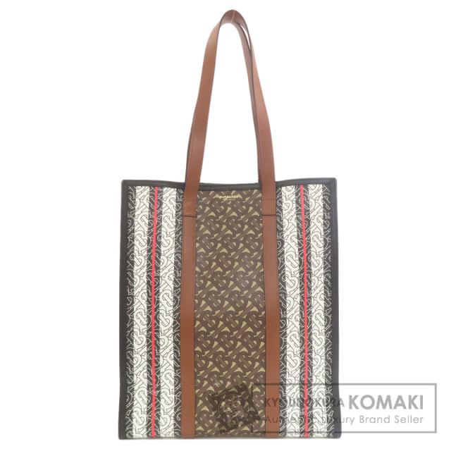 バーバリー BURBERRY  TBロゴパターン  トートバッグ PVC レディース  中古