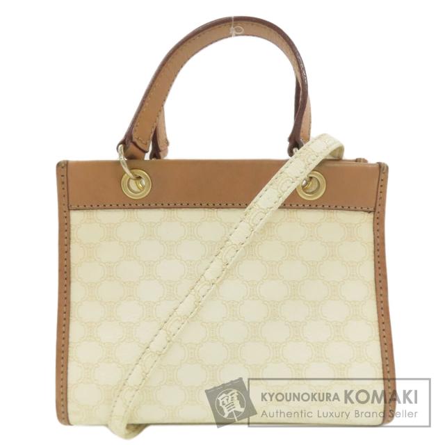 セリーヌ CELINE  マカダム柄 2WAY  ショルダーバッグ PVC レディース  中古