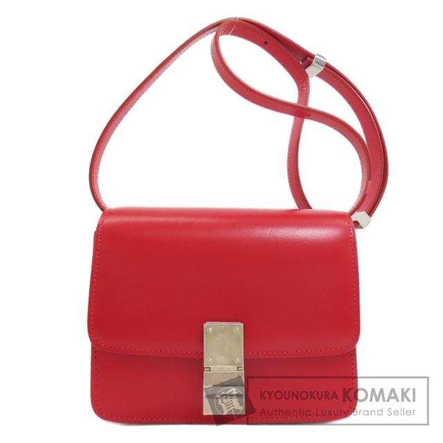 セリーヌ CELINE  クラシックボックス  ショルダーバッグ カーフ レディース  中古