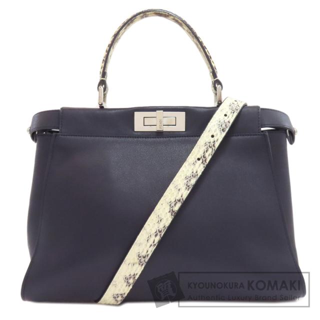 フェンディ FENDI  ピーカブー モンスター 2WAY  ハンドバッグ カーフ レディース  中古