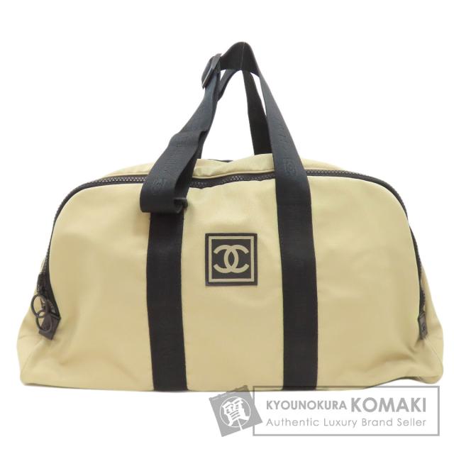 シャネル CHANEL  スポーツライン シルバー金具  ボストンバッグ ナイロンキャンバス 中古