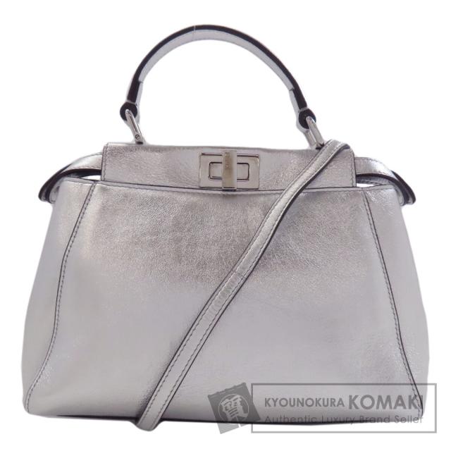 フェンディ FENDI  ピーカブー ミニ 2WAY  ハンドバッグ カーフ レディース  中古