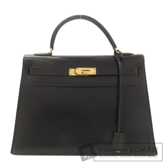 エルメス HERMES  ケリー32 外縫い ゴールド金具  ハンドバッグ ボックスカーフ レディース  中古