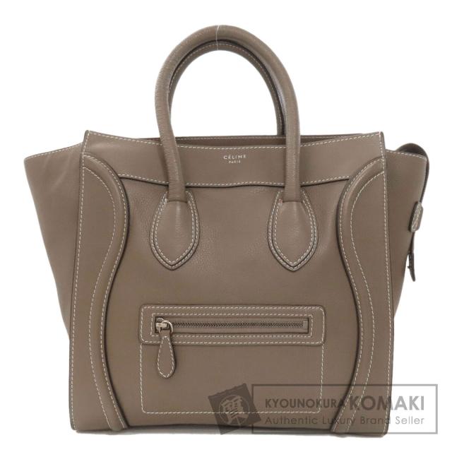 セリーヌ CELINE  ラゲージミニ  ハンドバッグ カーフ レディース  中古