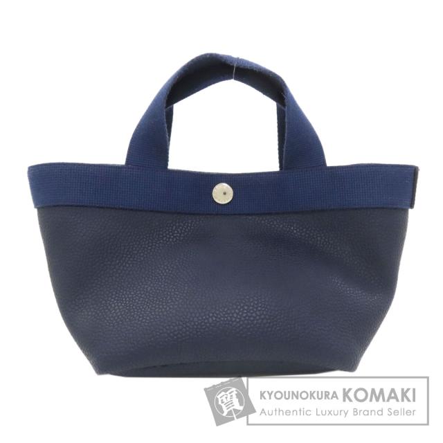 エルベ・シャプリエ Herve Chapelier  舟形トート  ハンドバッグ コットン レディース  中古