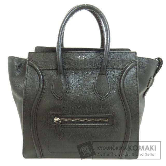 セリーヌ CELINE  ラゲージ ミニ  ハンドバッグ カーフ レディース  中古