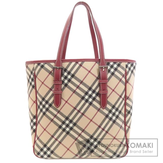 バーバリー BURBERRY  ブルーレーベル バーバリーチェック  トートバッグ キャンバス 中古