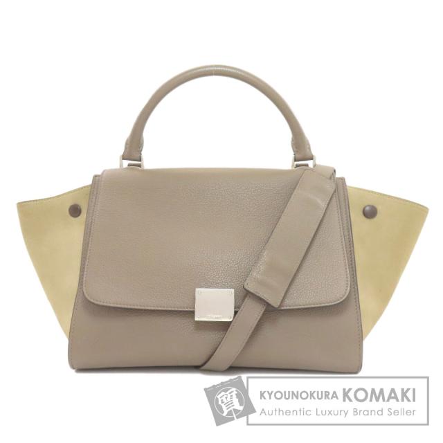 セリーヌ CELINE  トラペーズ 2WAY  ハンドバッグ カーフ レディース  中古
